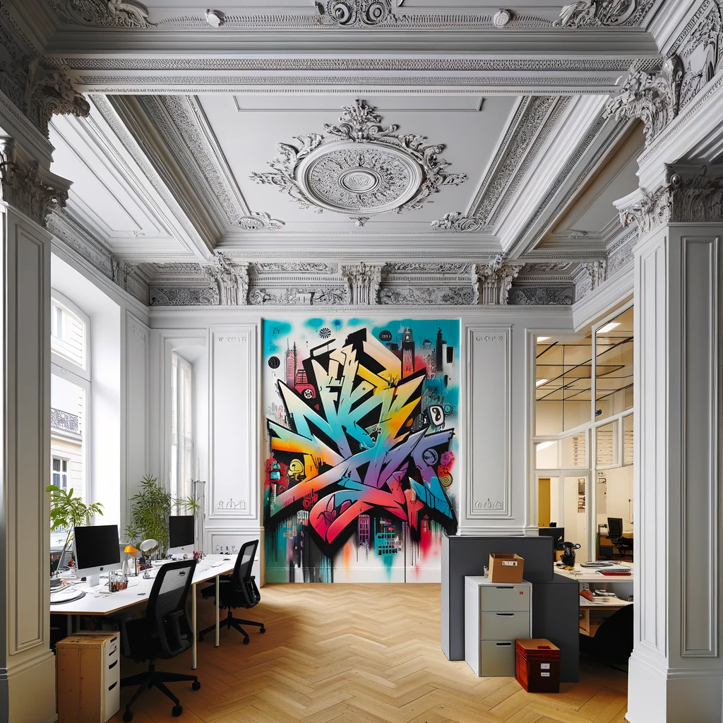 Fresque Murale Moderne : Tarif + Réalisations - The Art Office