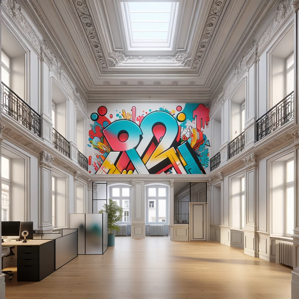 Fresque Murale Moderne : Tarif + Réalisations - The Art Office